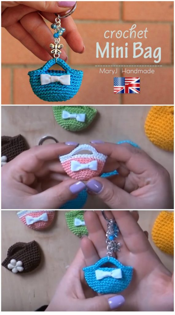 Keyring Crochet Mini Purse Pattern Free Video - Crochet News