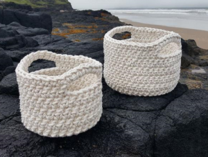 6 Rope Crochet Basket Patterns