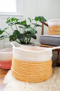 6 Rope Crochet Basket Patterns