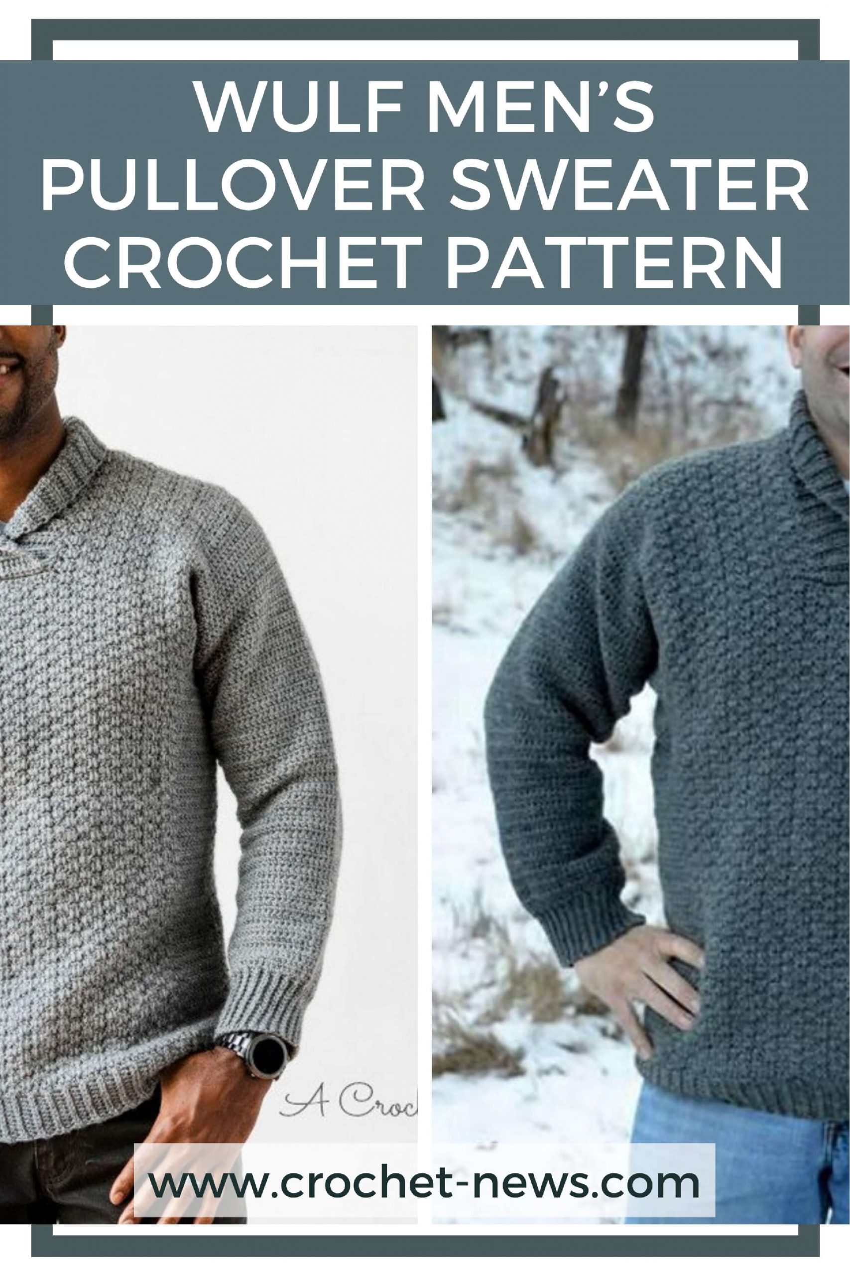 23 Men's Crochet Sweater Patterns - Crochet News