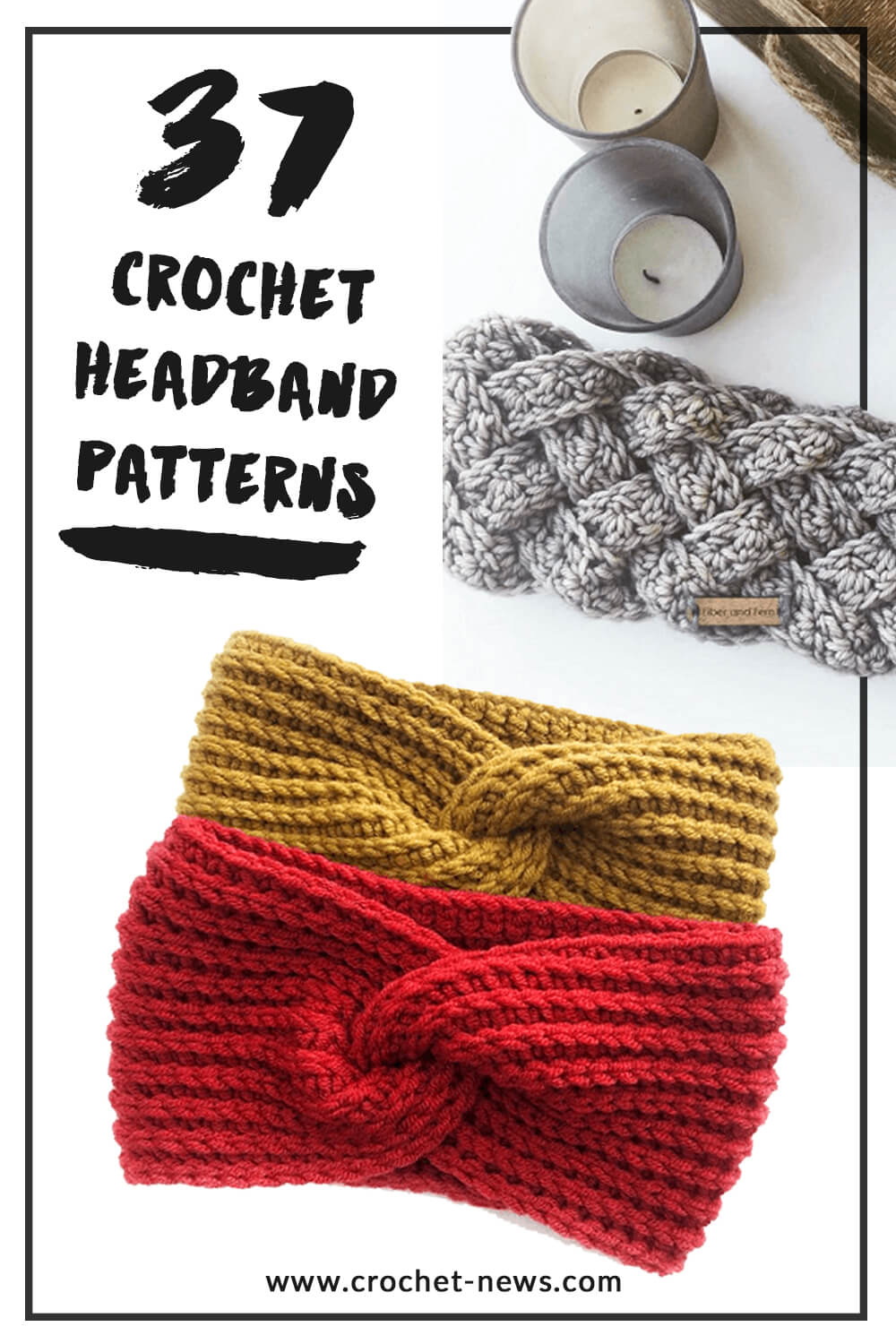33 Crochet Headband Patterns | Stylish Headband Designs