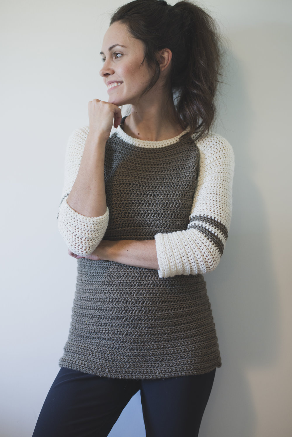 FREE Varsity Crochet Raglan Sweater Pattern - Crochet News