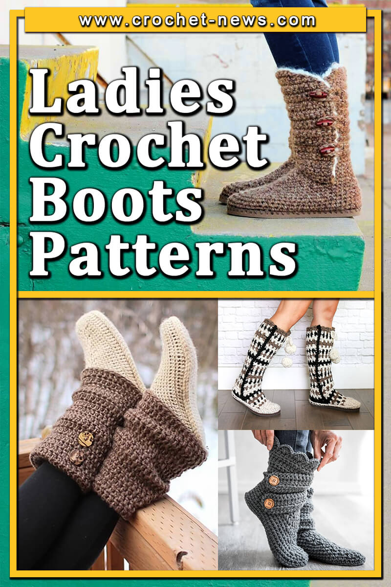 15 Ladies Crochet Boots Patterns - Crochet News