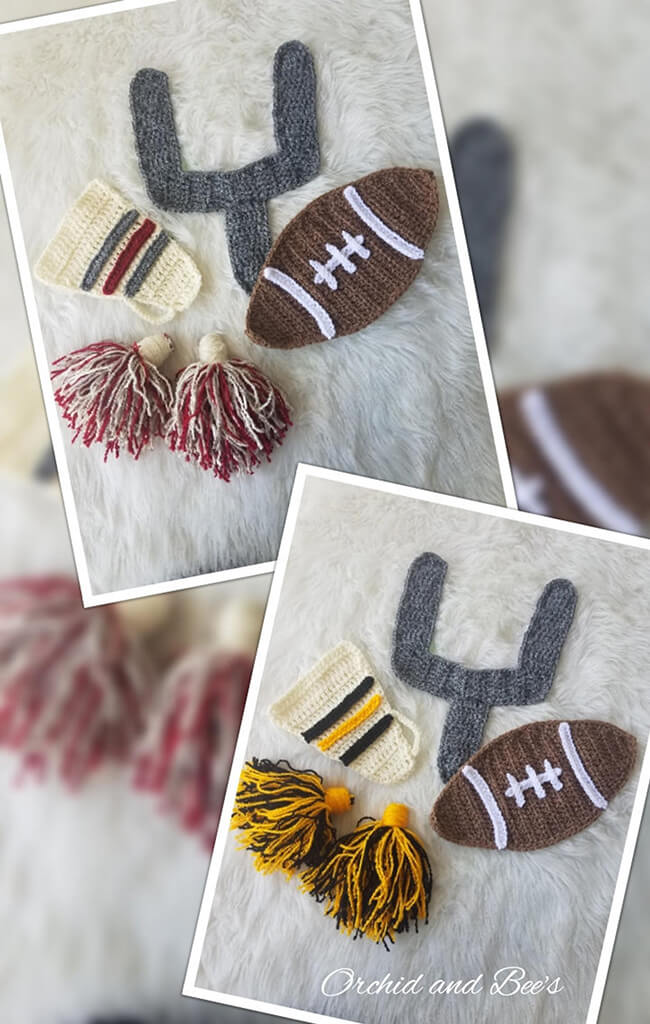 12 Crochet Football Pattern for the Football Game Days - Crochet News
