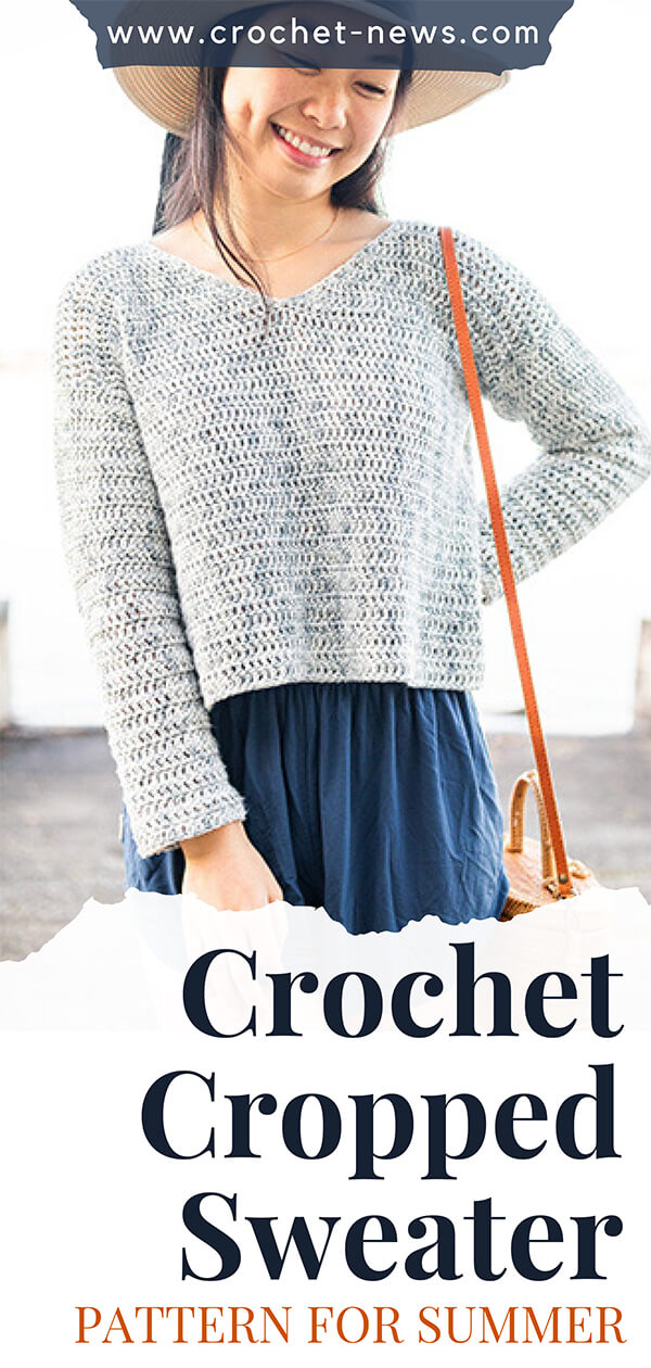 Crochet Cropped Sweater Pattern for Summer - Crochet News