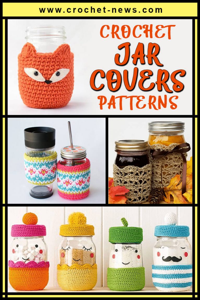 10 Crochet Jar Covers Patterns - Crochet News