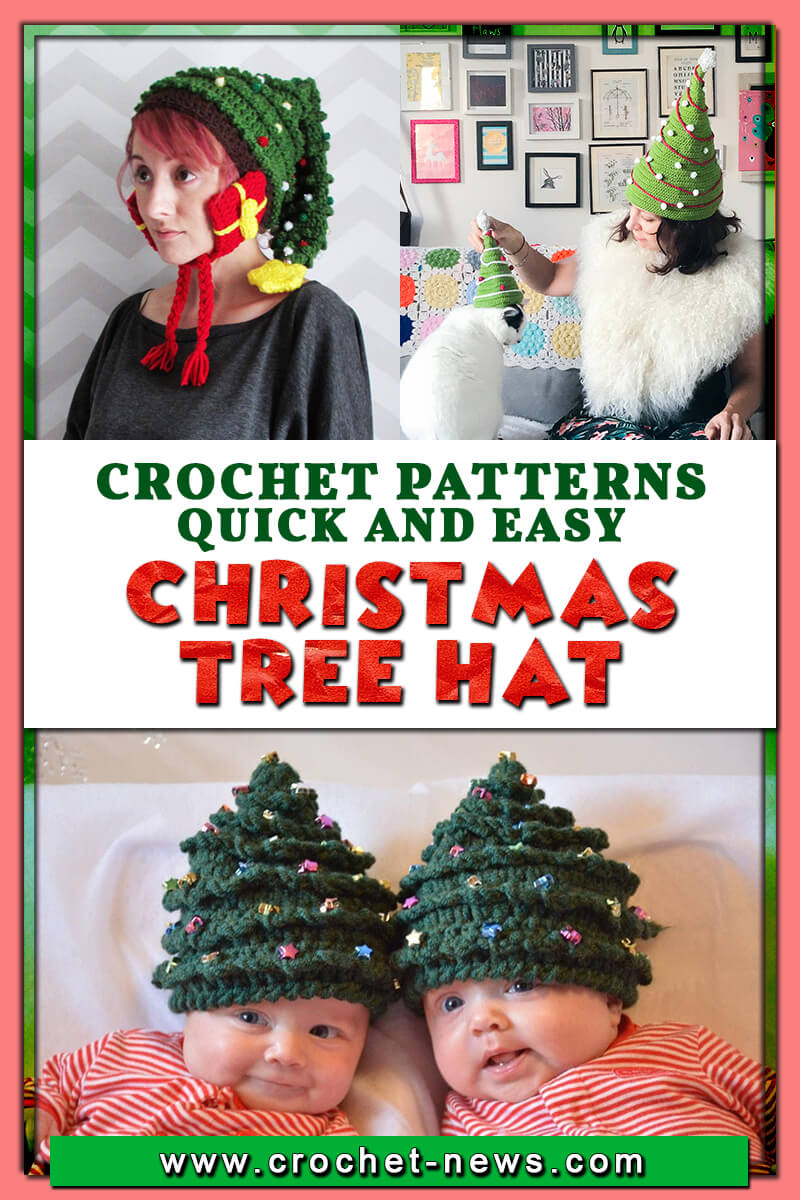 13 Crochet Christmas Tree Hat Patterns | Quick and Easy - Crochet News