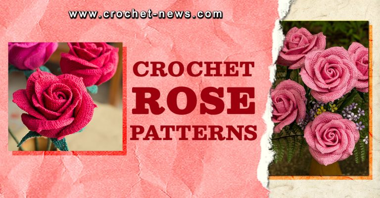 Elegant 27 Elegant Crochet Rose Patterns - Crochet News