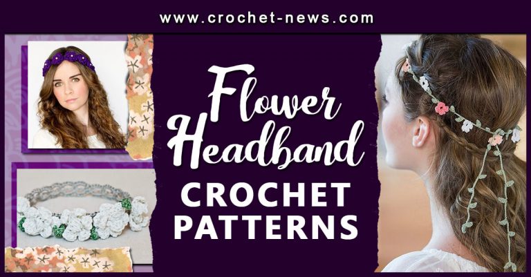 21 Crochet Flower Headband Patterns | Crochet News