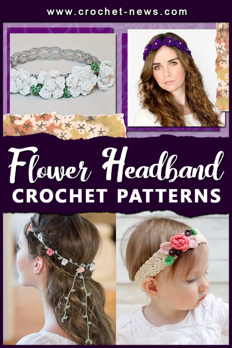 21 Crochet Flower Headband Patterns | Crochet News