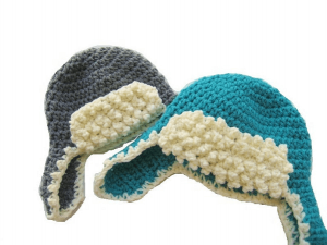 Crochet Aviator Hat Pattern - Baby and Adult Size Pattern