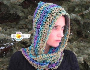 25 Crochet Hooded Scarf Patterns - Crochet News