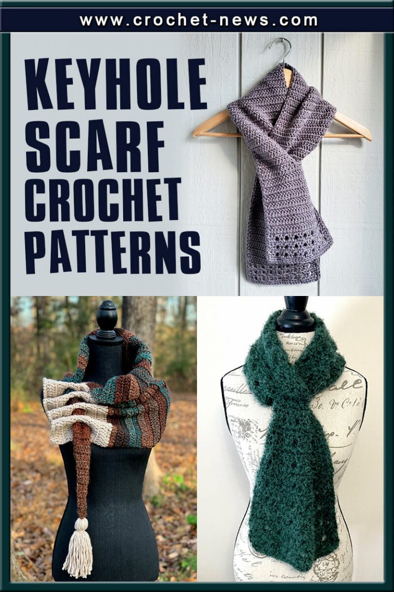 25 Keyhole Scarf Crochet Patterns - Crochet News