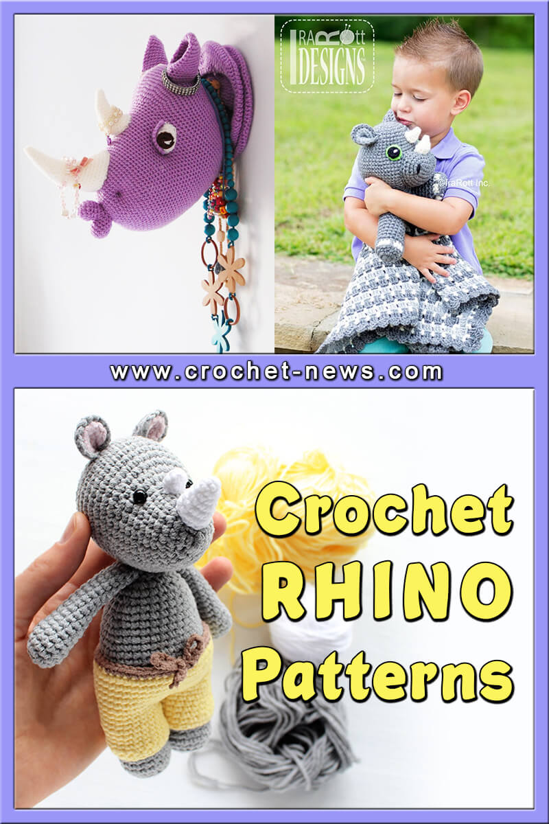 10 Crochet Rhino Patterns - Crochet News