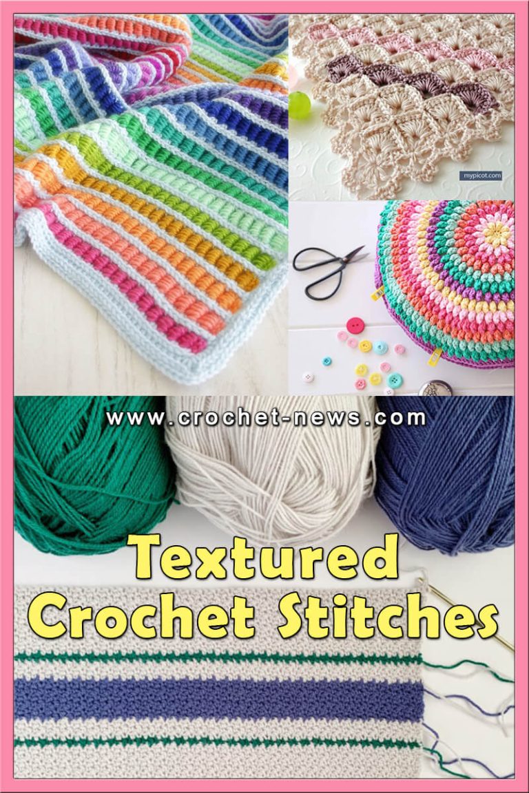 15 Textured Crochet Stitches - Crochet News