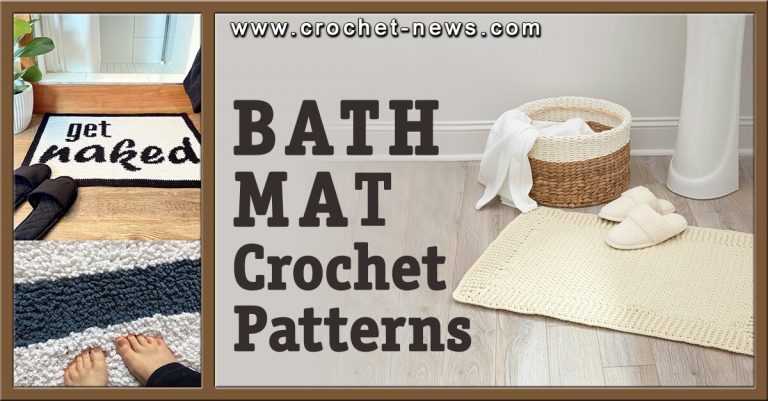 19 Crochet Bath Mat Patterns - Crochet News