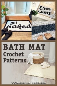 19 Crochet Bath Mat Patterns - Crochet News