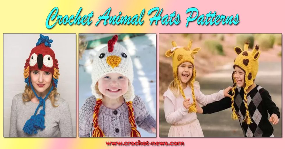 30 Crochet Animal Hats Patterns - Crochet News