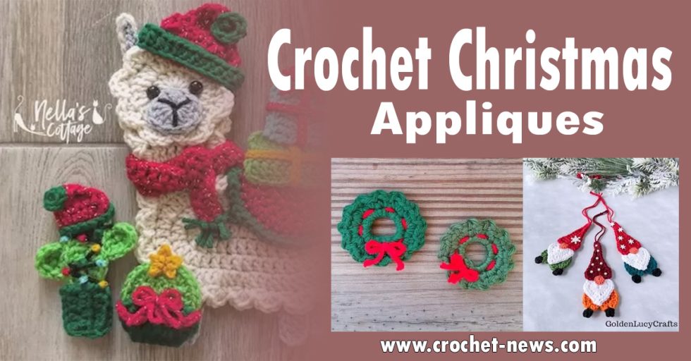 25 Crochet Christmas Appliques - Crochet News