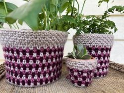 15 Crochet Plant Pot Cover Patterns - Crochet News
