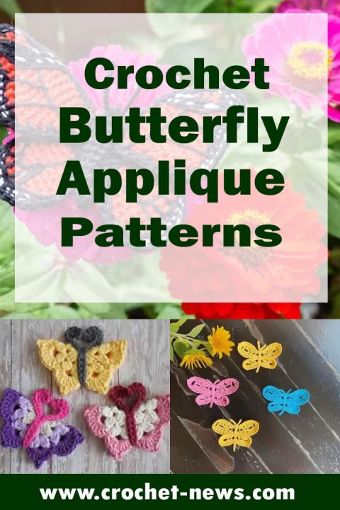 15 Crochet Butterfly Applique Patterns - Crochet News