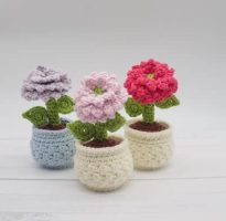15 Crochet Flower Pot Patterns - Crochet News